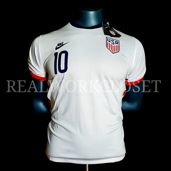Nike | Shirts | Pulisic Jersey Usa National Team Home Kit Medium | Poshmark